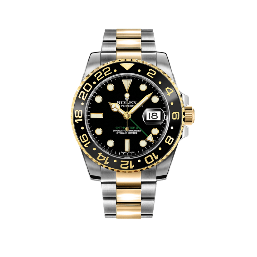 ROLEX Watch GMT-Master II 116713LN Stainless Steel Yellow Gold – Men's ...